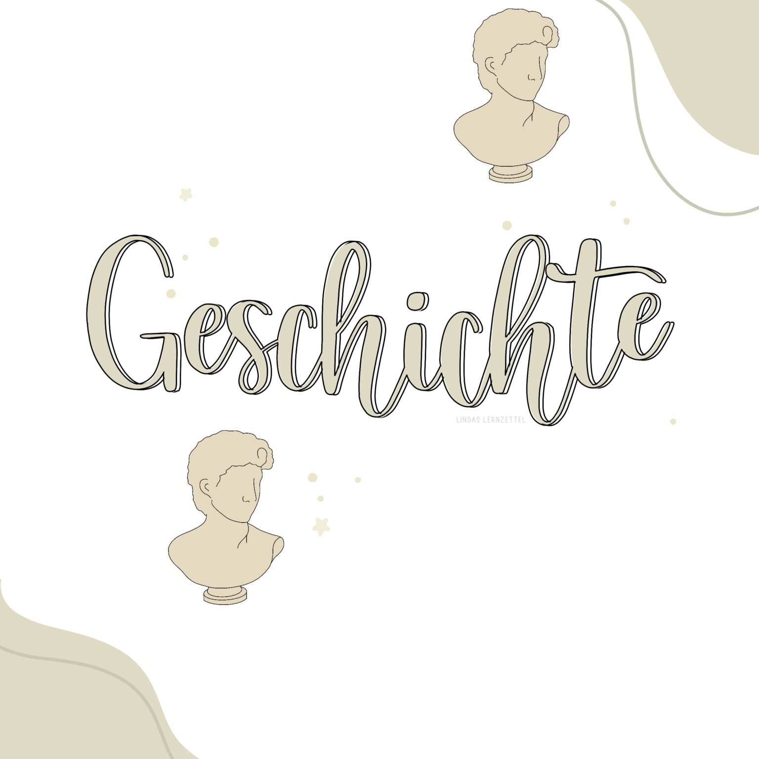 Deckblätter Design 3 - Lindas Lernzettel